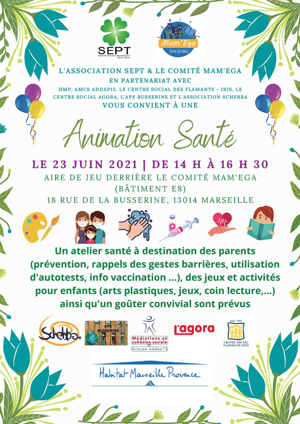 Animation Santé | Vivre Ensemble Comité Mam'Ega